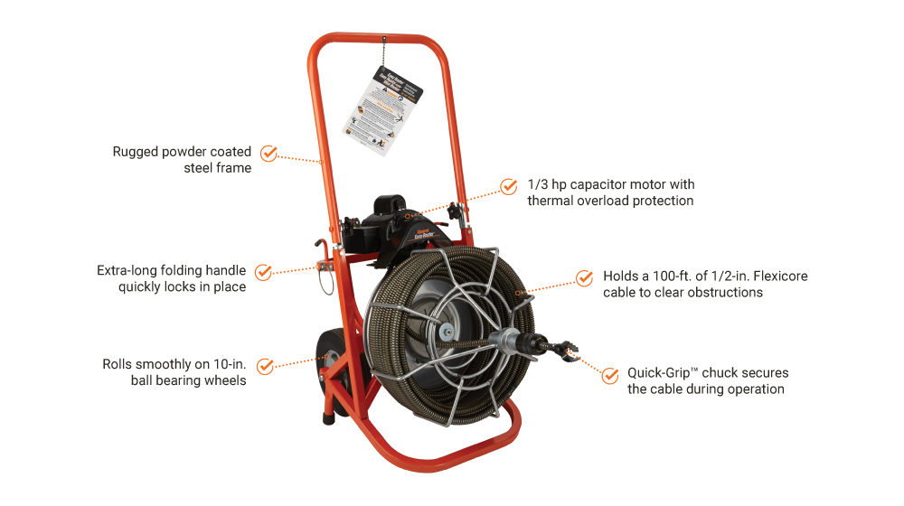 Easy rooter power drain cleaner store