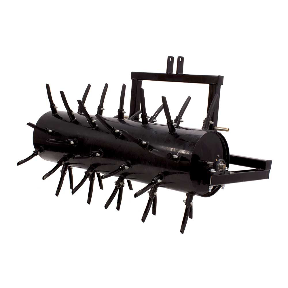 The Maxim 48 Tow Behind Plug Aerator offers a wide aeration width to cover commercial properties fast. The plug aeration design allows necessary air water and nutrients to penetrate your lawn s roots....