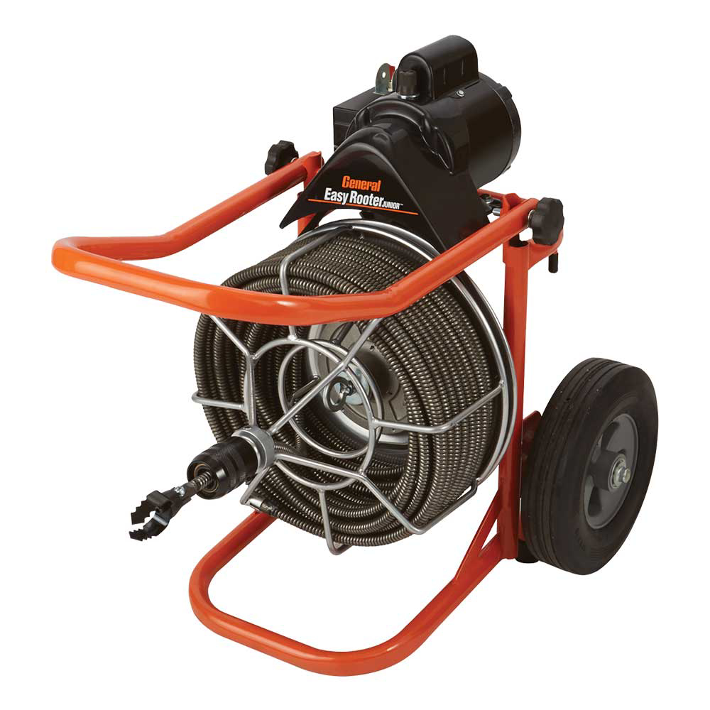 General Pipe Easy-Rooter Jr.® | 1/3 HP | Pneumatic Foot Switch | 75 ft ...
