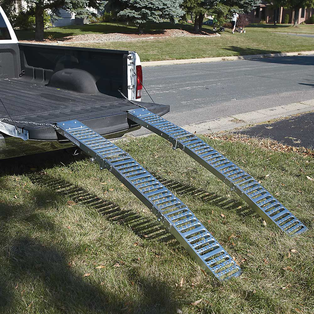 Ultra-Tow Folding Arched Steel Loading Ramp Set | 1,000-Lb. Cap | 6ft ...