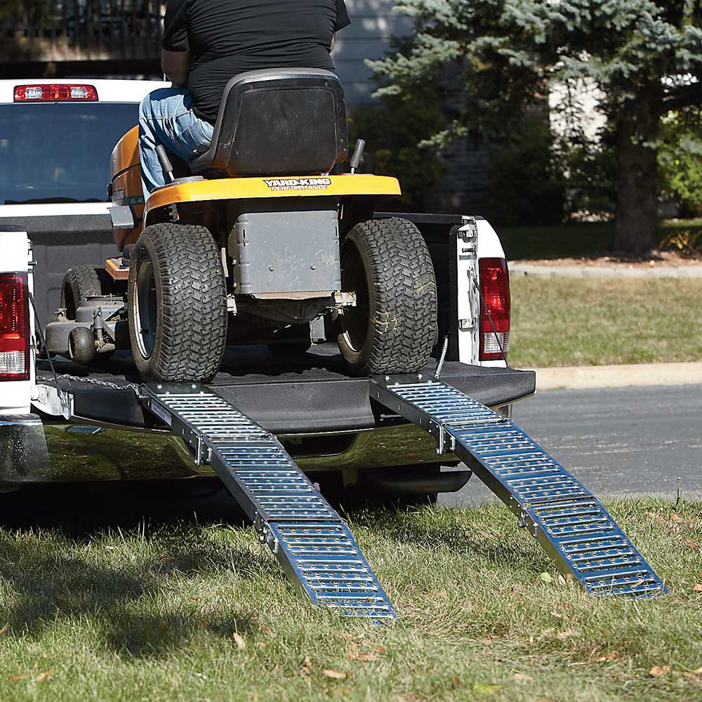 Ultra-Tow Folding Arched Steel Loading Ramp Set | 1,000-Lb. Cap | 6ft ...