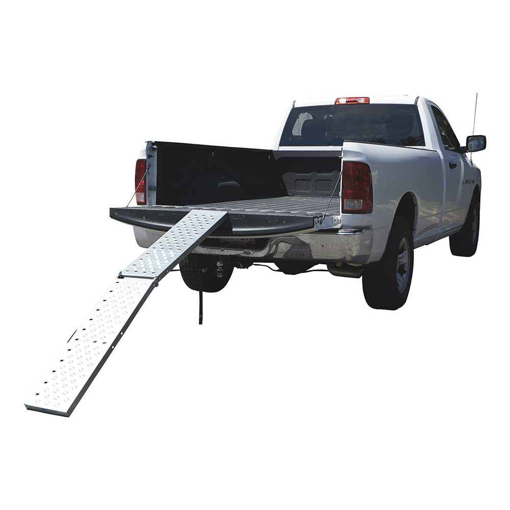 Ironton Folding Galvanized Steel Loading Ramp | 700-Lb. Capacity | 80 ...