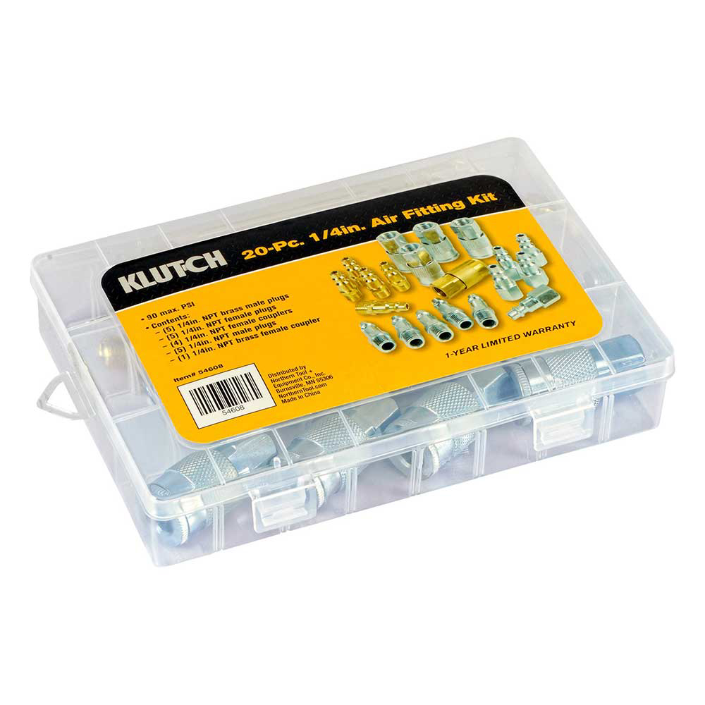 Klutch | Airline Connector Kit | 1/4-In. | 54608 @ Great Northern Equipment