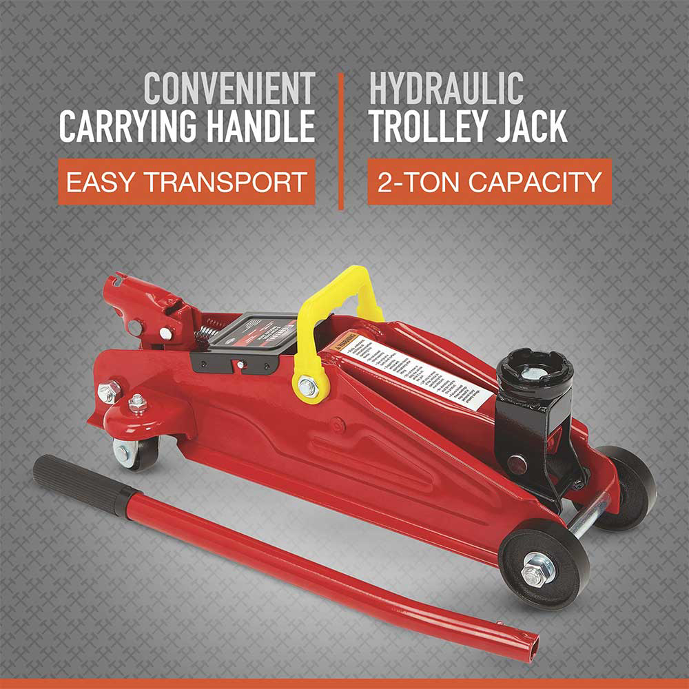 Ironton | Hydraulic Trolly Jack with Carrying Handle | 2-Ton Capacity ...