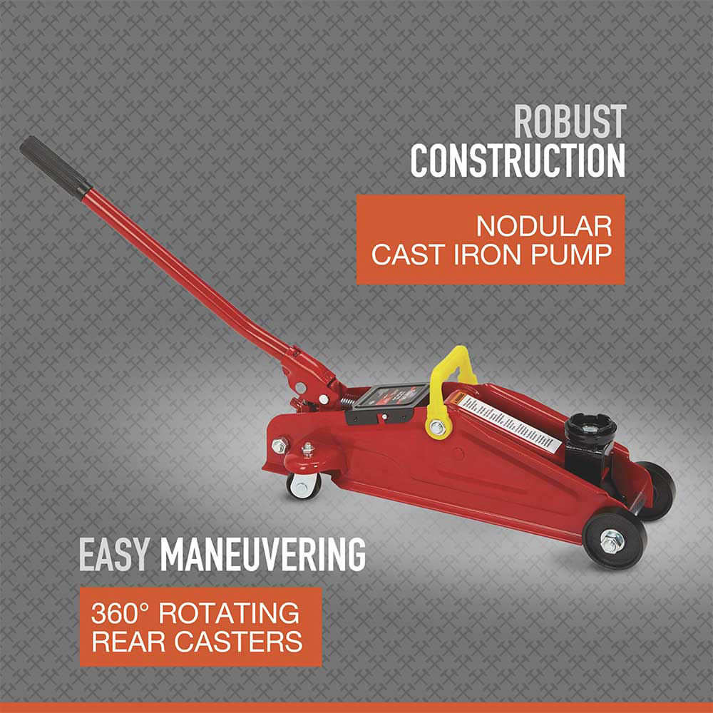 Ironton | Hydraulic Trolly Jack with Carrying Handle | 2-Ton Capacity ...