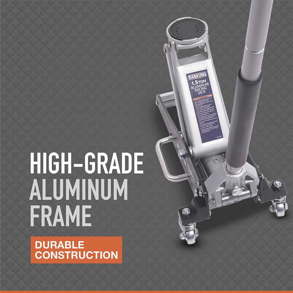 Ironton | 1 1/2-Ton Low-Profile Aluminum Service Floor Jack | 45396 ...