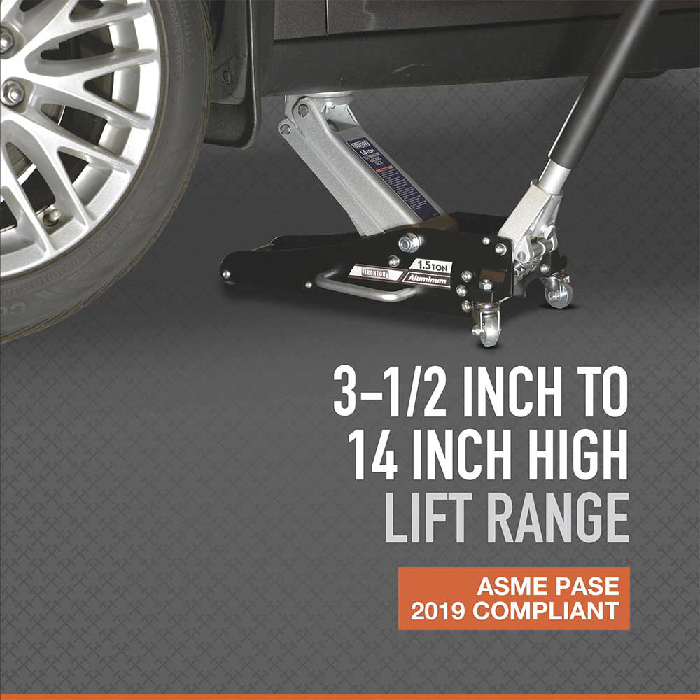 Ironton | 1 1/2-Ton Low-Profile Aluminum Service Floor Jack | 45396 ...