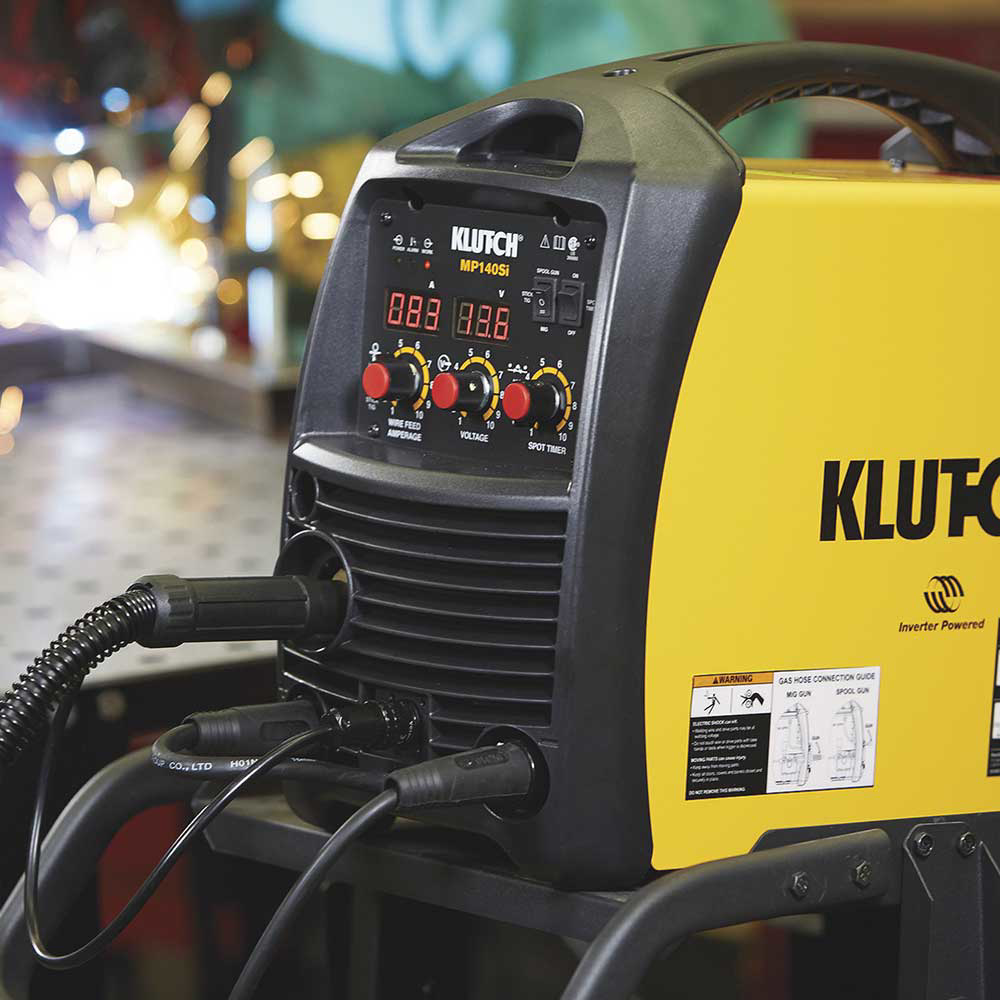 Klutch MP140Si MIG Welder | Multi Processes | Inverter | MIG | Flux-Cored | Arc | TIG | 120V ...