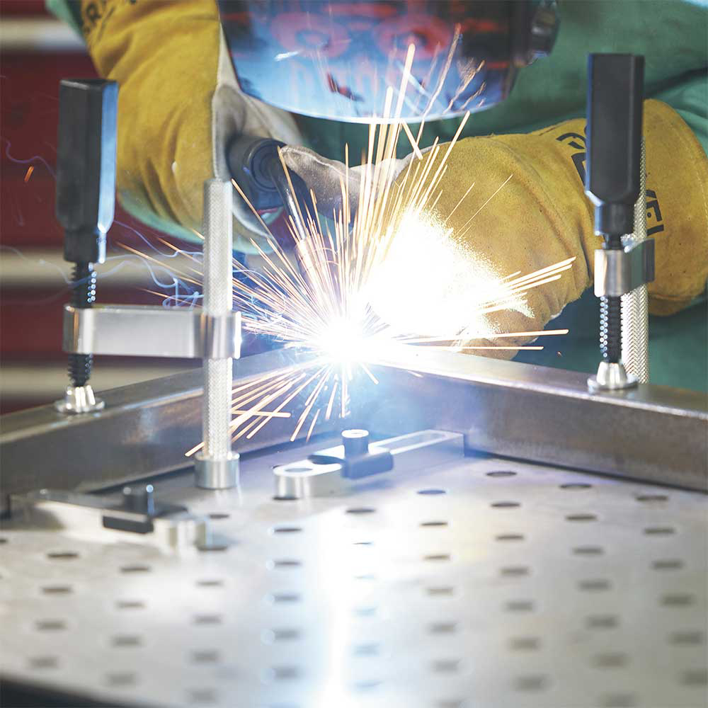 Klutch Steel Welding Table | Includes Tool Kit | 36 in. L x 24 in. W x ...