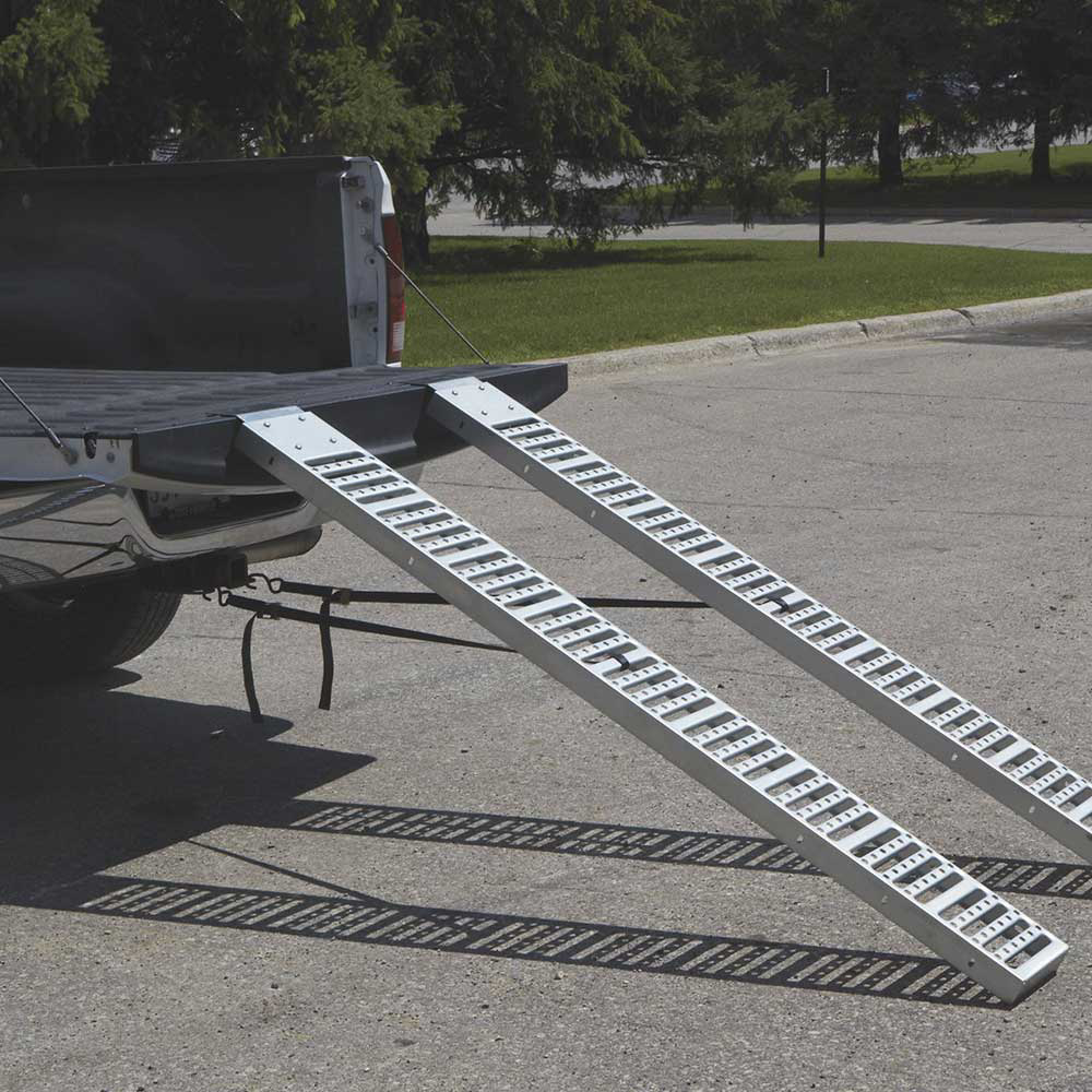Ironton Non-Folding Steel Loading Ramp Set | 1,000-Lb. Total Capacity ...