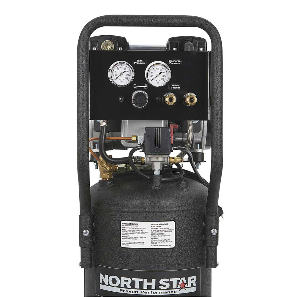 NorthStar Electric Air Compressor | 1.5 HP | 8-Gal. Vert Tank | 4 CMF ...