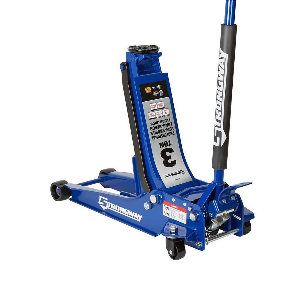Strongway | Long-Reach Low-Profile Professional Service Floor Jack | 3 ...