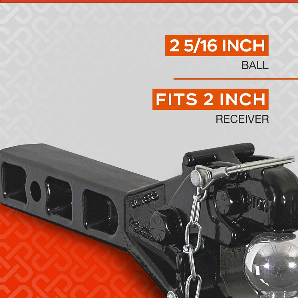 Ultra-Tow Dual-Purpose Pintle Hitch 5-Ton Cap |2 5/16in. Ball | 23262 ...