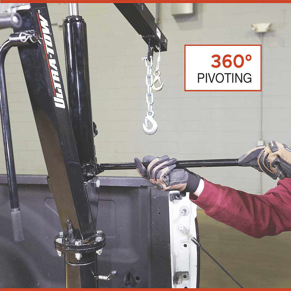 Ultra-Tow Hydraulic Pickup Truck Crane With Hand Winch | 2000-Lb. Cap ...