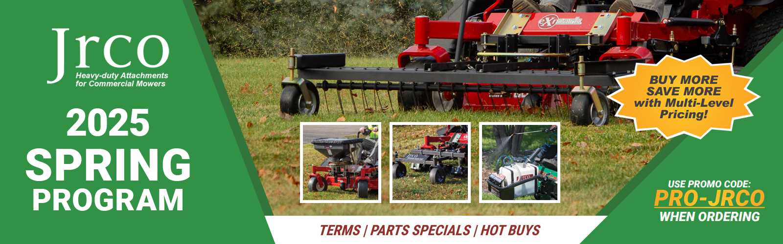 Jrco Commercial Mower and UTV Attachments @ Great Northern Equipment