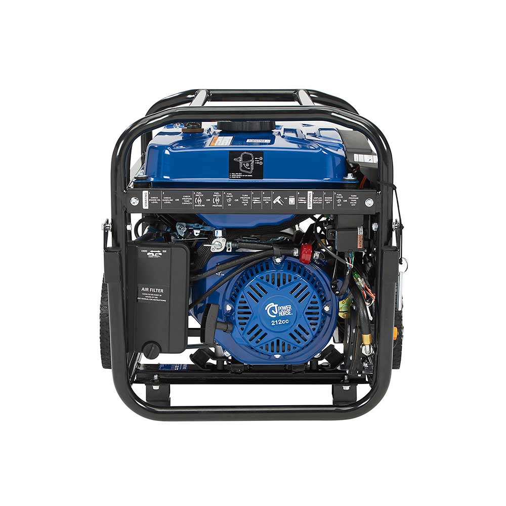 Powerhorse Generator | 4,500 Surge Watt | Dual Fuel | Recoil Start ...