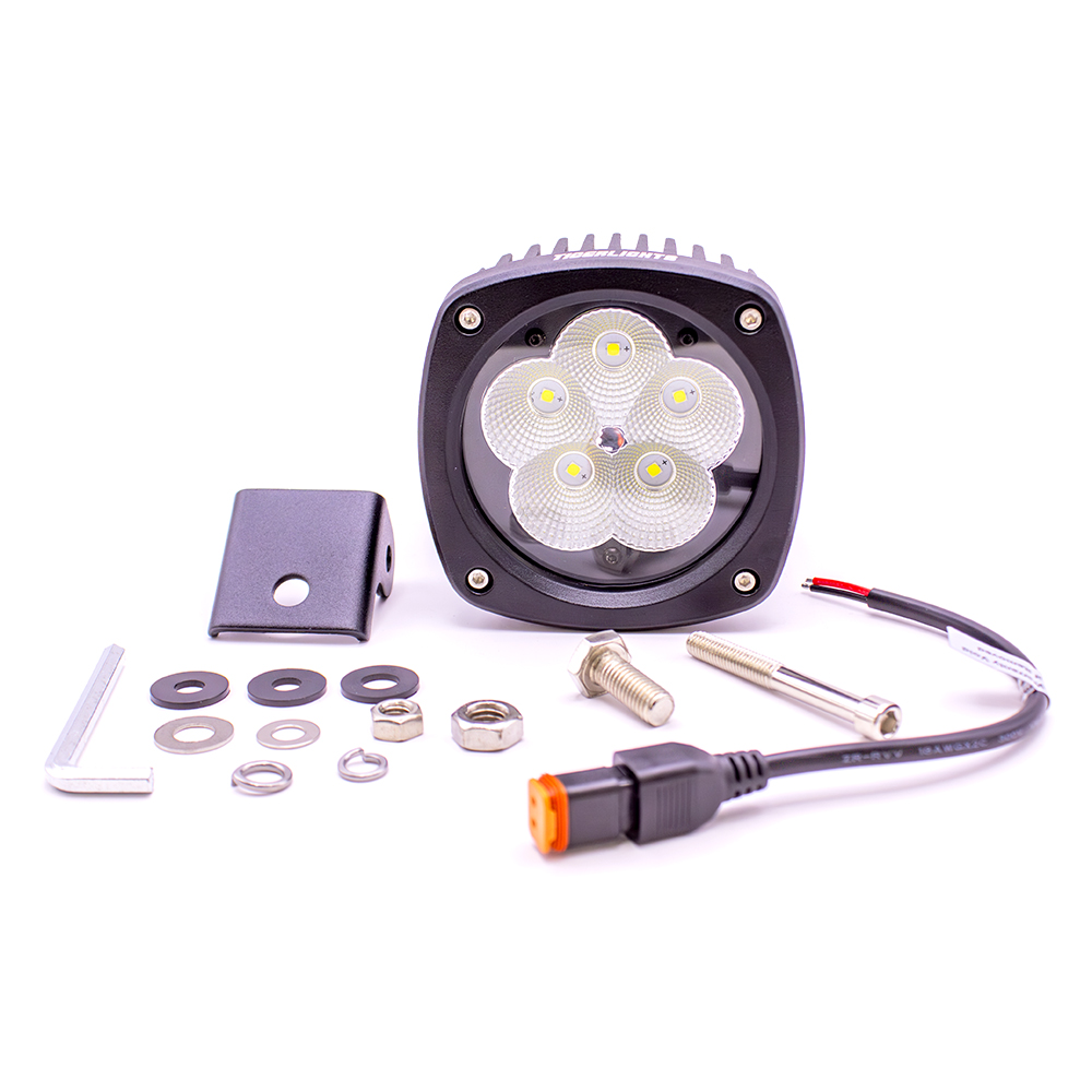 Tiger Lights Case-Cat-Gehl-Deere-Komatsu-Mustang Compact LED Wide Flood ...