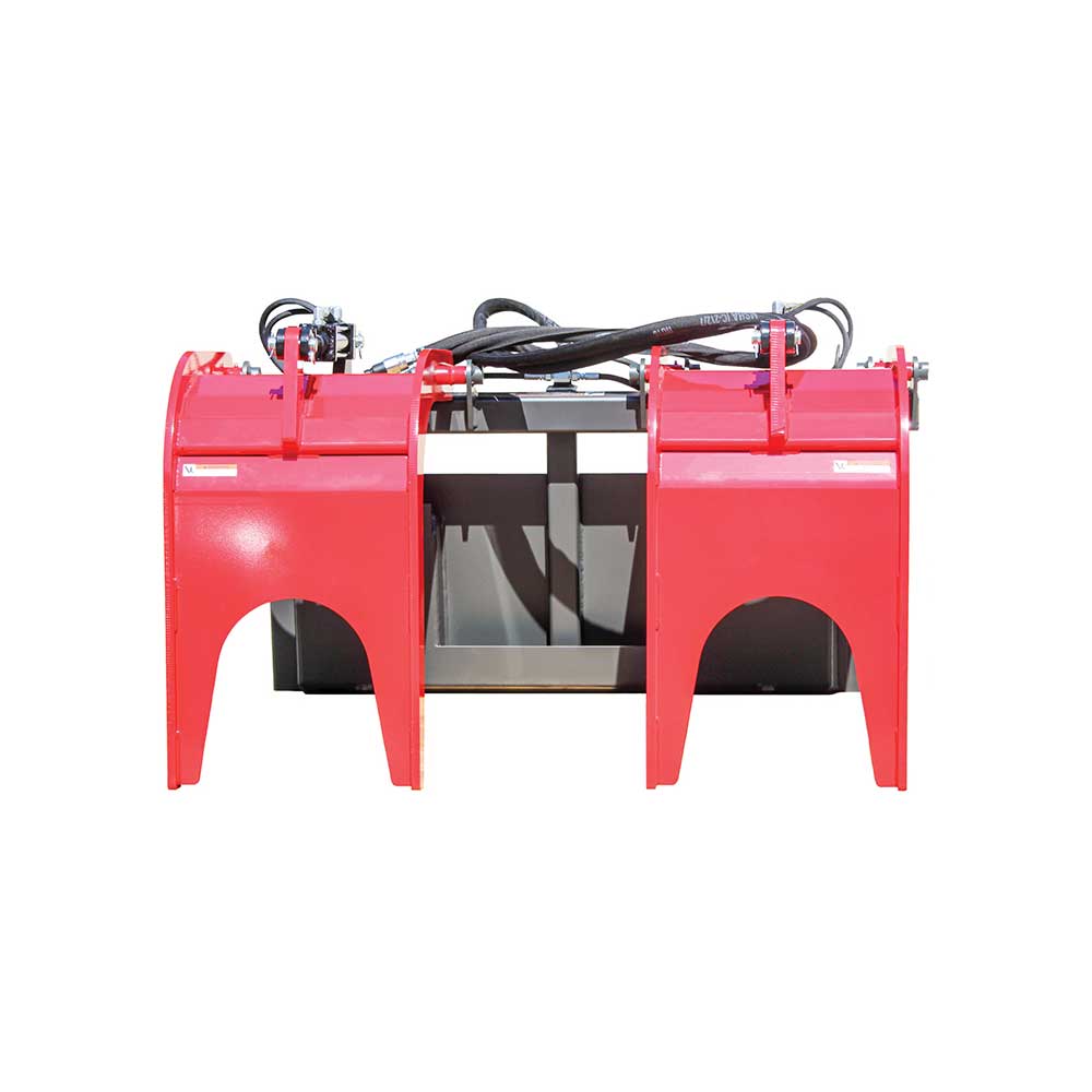 GREYWOLF Double Quick Attach Grapple Attachment for Skid Steer Loaders ...