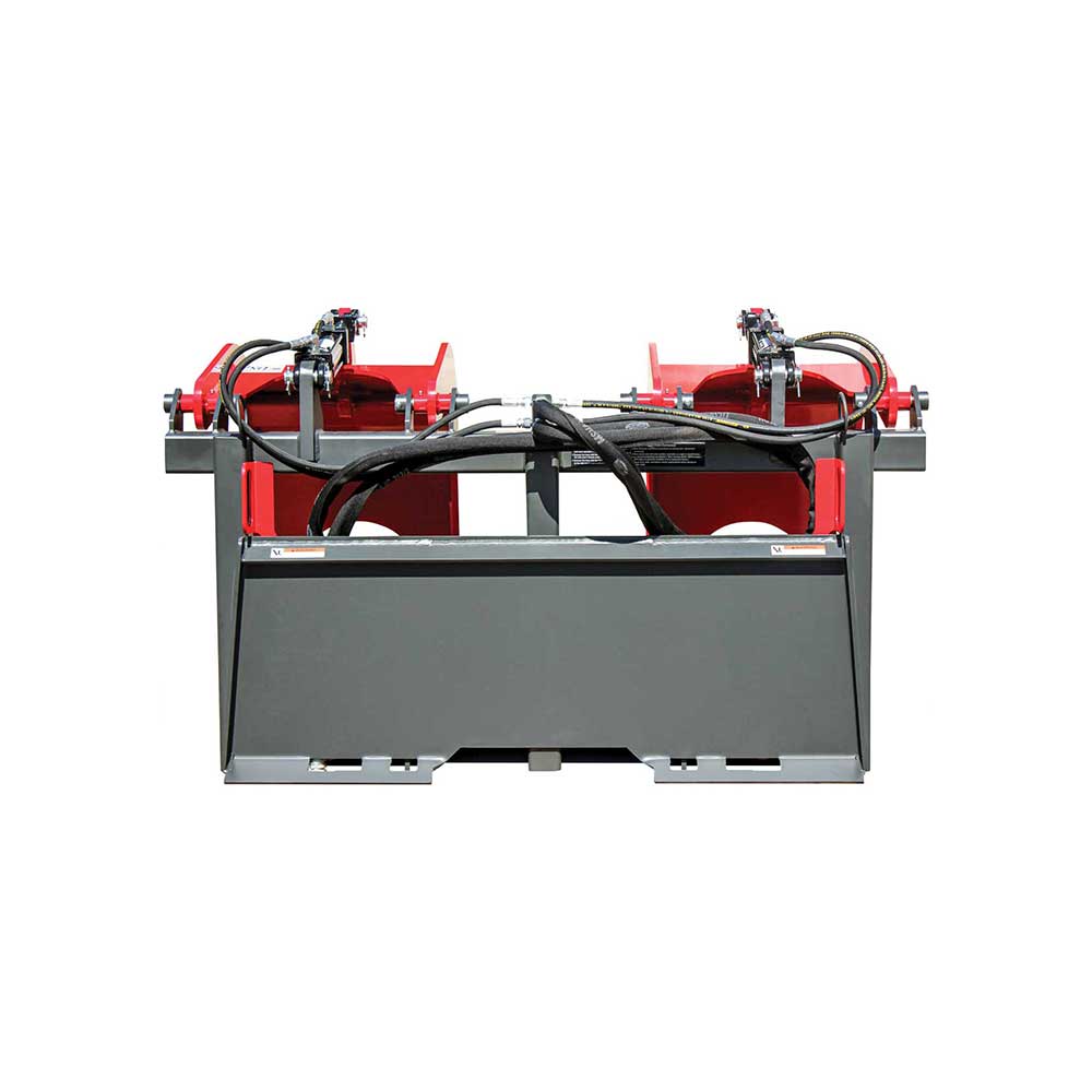 GREYWOLF Double Quick Attach Grapple Attachment for Skid Steer Loaders ...